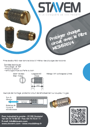 Inline filter with maintenance indicator | Stavem